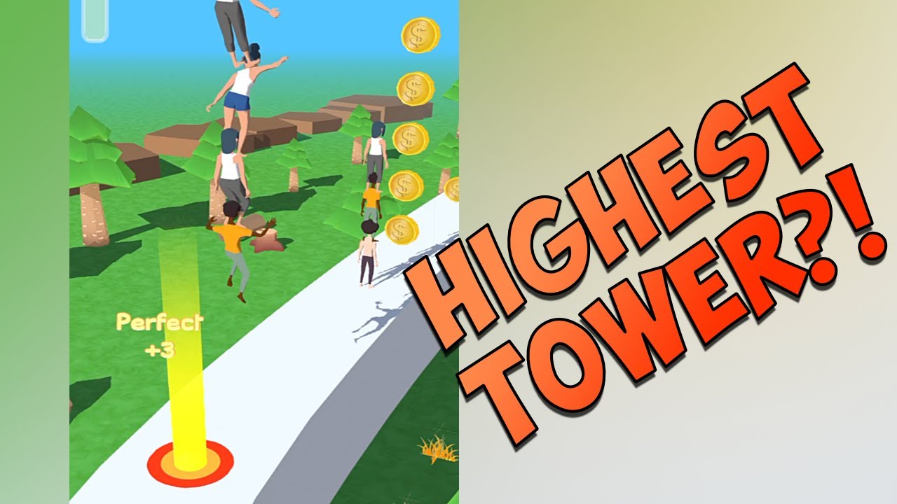 TRY TO BUILD THE HIGHEST TOWER! TOWER RUN GAMEPLAY! - YouTube
