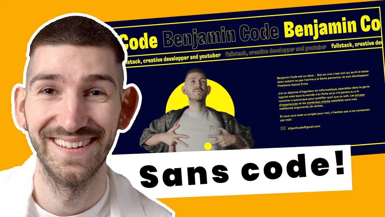 Je relève le défi de Benjamin Code sans une ligne de code (ou presque ...