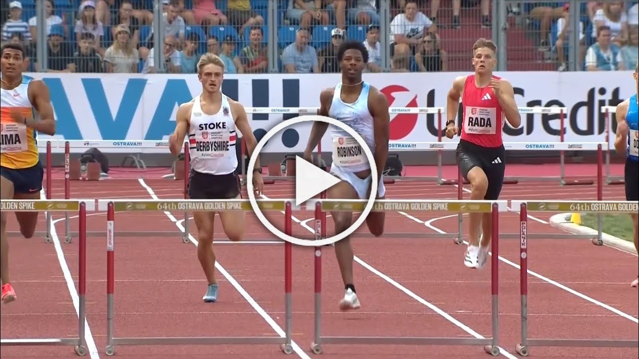 Chris Robinson’s Epic 400m Hurdles Win Despite Wardrobe Mishap! - YouTube