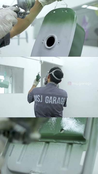 Proses cat ulang repaint vespa - YouTube