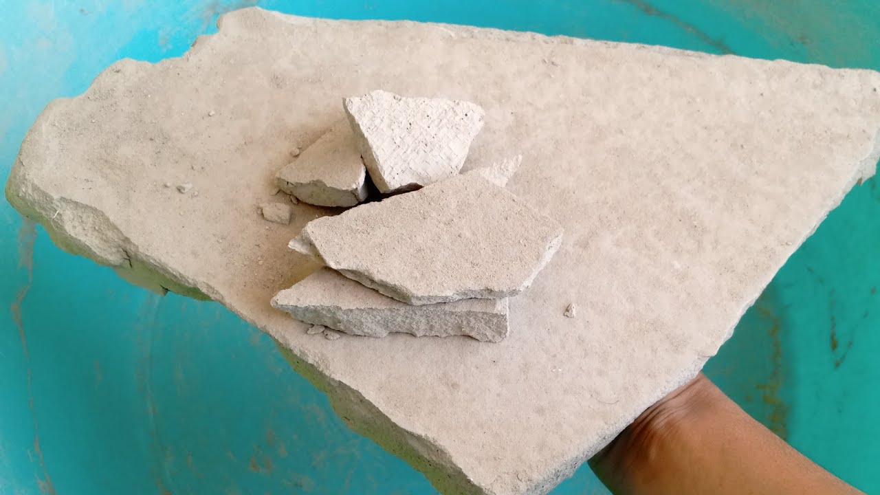 Pure mud fluffy texture dry crumbling in tub slabs - YouTube