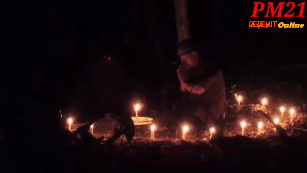 Viral!! Pelaku ritual penyembah setan di hampiri sosok hitam matanya ...