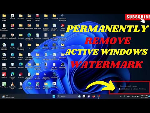 How to Remove Activate Windows Watermark |permanently Remove Activate ...