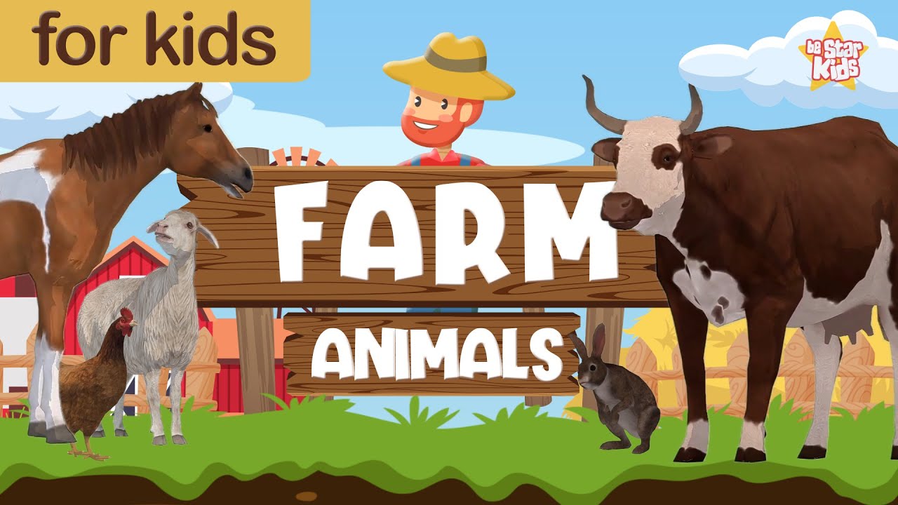 Learn Farm animals for kids - Vocabulary for kids | BeStar Kids - YouTube