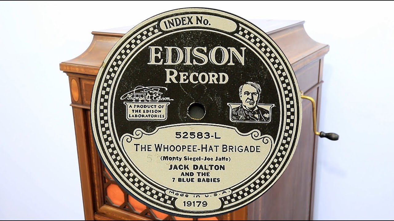 Jazz, "The Whoopee-Hat Brigade" Jack Dalton & The 7 Blue Babies, Edison ...