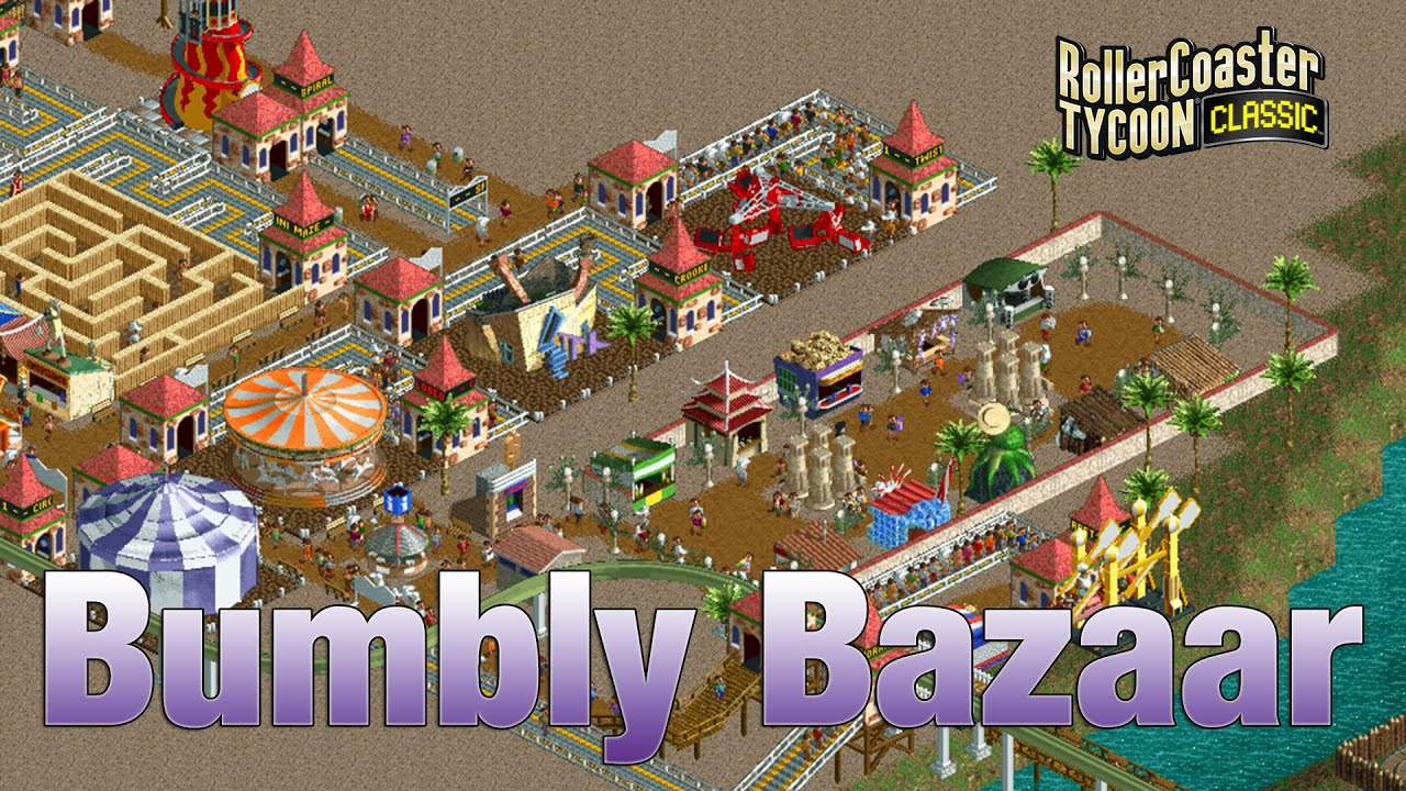 RollerCoaster Tycoon Classic - Amethyst Group - Bumbly Bazaar - YouTube