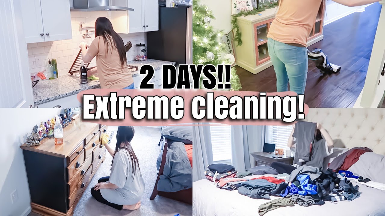 MAJOR 2 DAY CLEAN WITH ME | EXTREME CLEANING MOTIVATION | EXTREME CLEAN ...