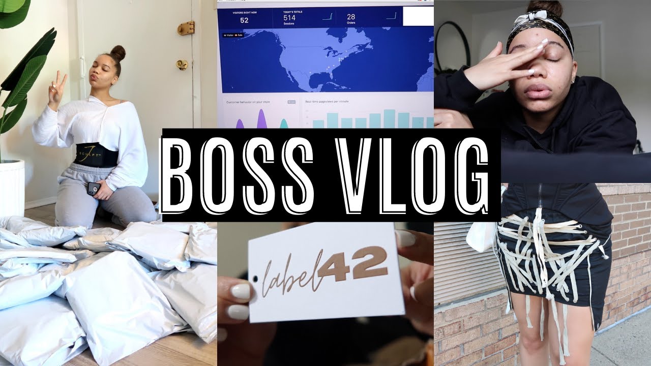 BOSS VLOG: EP 2. Launch Day, PayPal Holding Money, Packing Orders ...