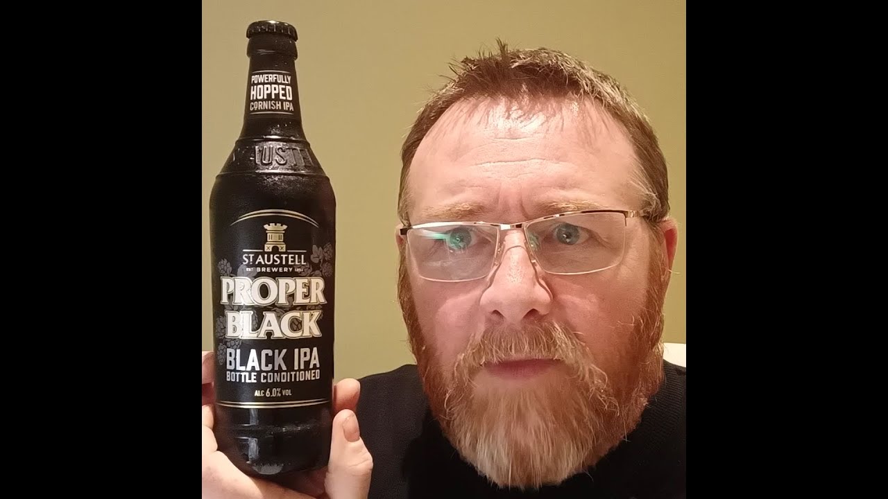 St Austell Proper Black Black IPA Review - YouTube