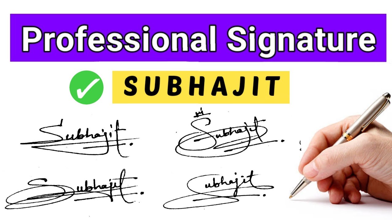 Subhajit name signature style | Subhajit name stylish signature | S ...