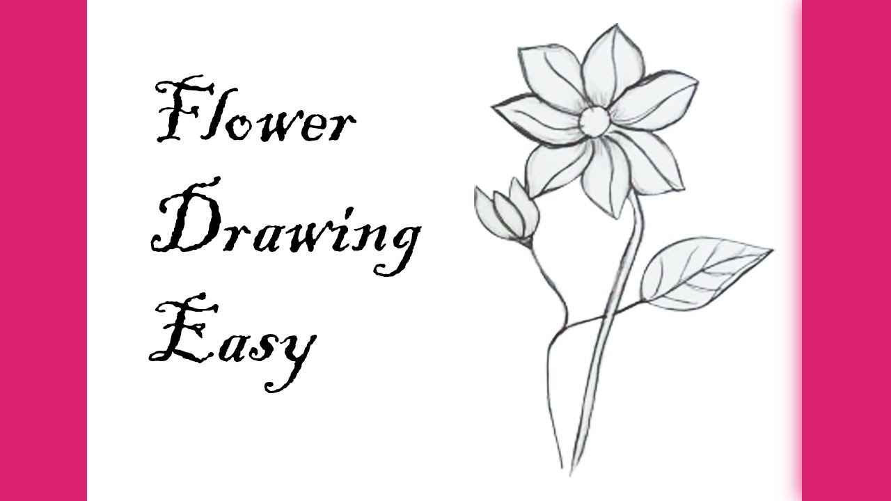 Learn To draw Flower Easy | Mano drawing Tips - YouTube