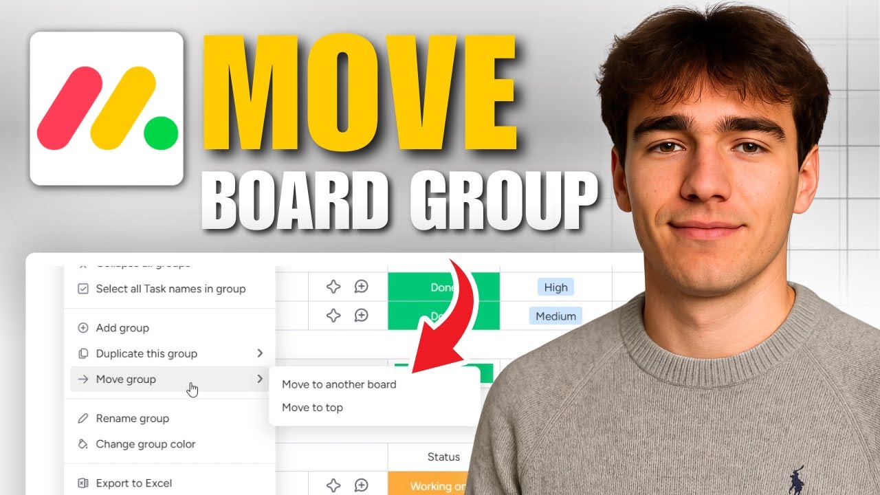 How To Move Groups Between Boards In Monday.Com (Tutorial 2026) - YouTube