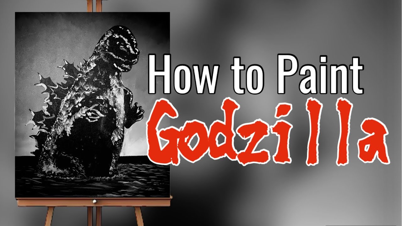 How to Paint Godzilla (1954) #godzilla #painttutorial #gojira - YouTube