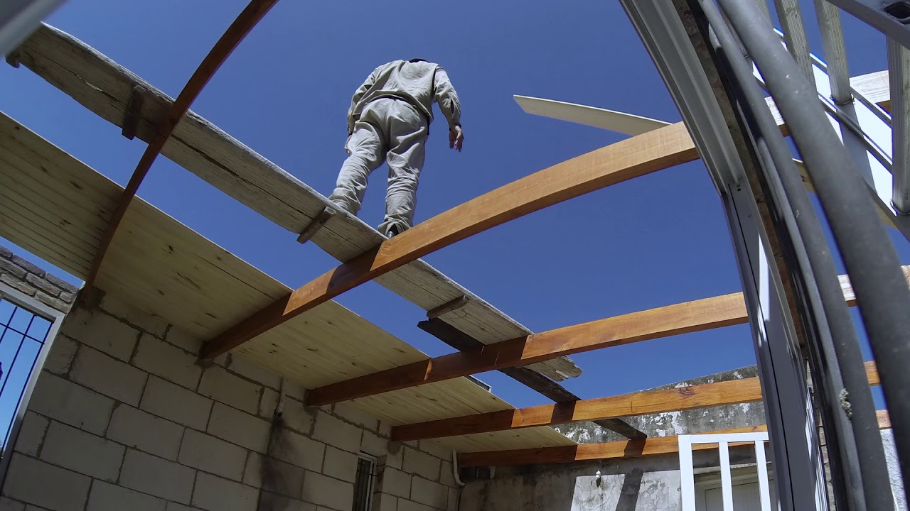 Timelapse techo de machimbre - YouTube