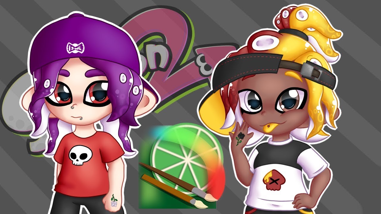 [Paint Tool SAI] Octoling OCs! - YouTube