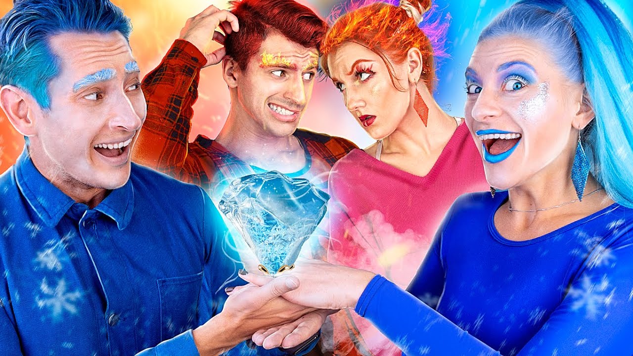 Hot vs Cold Challenge / Couple on Fire vs Icy Couple - YouTube
