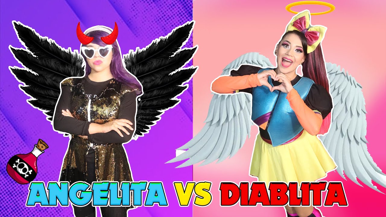 Diablita Vs Angelito Mali y Emita @AMIXOFICIAL - YouTube