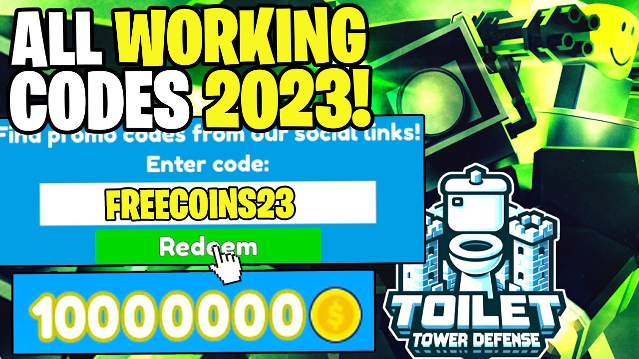 *NEW* ALL WORKING CODES FOR TOILET TOWER DEFENSE IN NOVEMBER 2023 ...