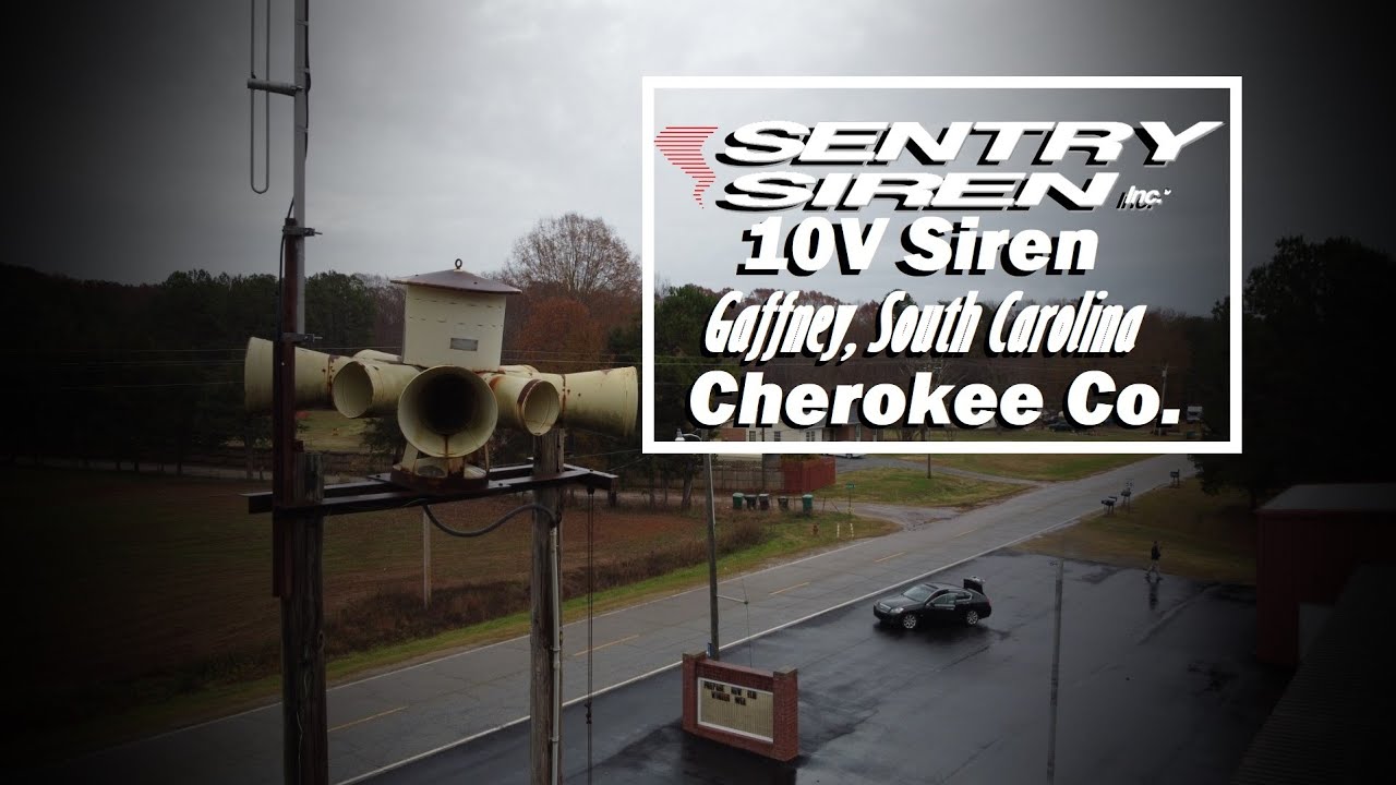 Sentry 10V Siren Test - Gaffney, SC - YouTube