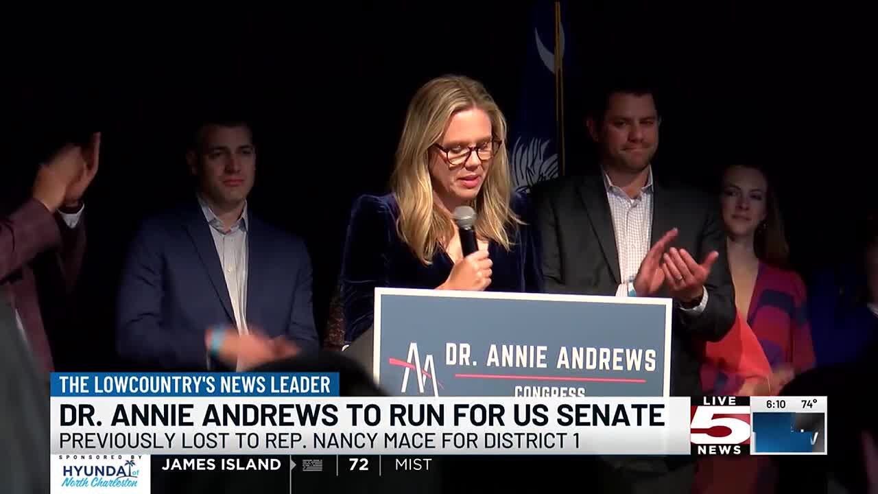 VIDEO: Lowcountry Democrat and pediatrician Dr. Annie Andrews enters SC ...