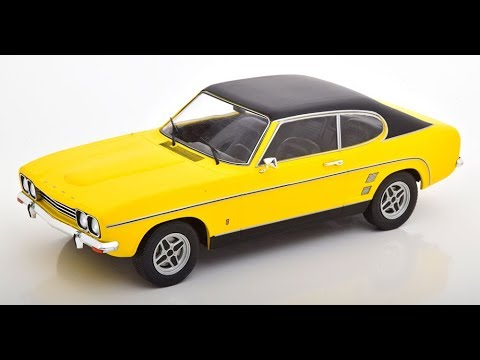Modelissimo: Model Car Group Ford Capri MK1 1973 yellow 1/18 - YouTube