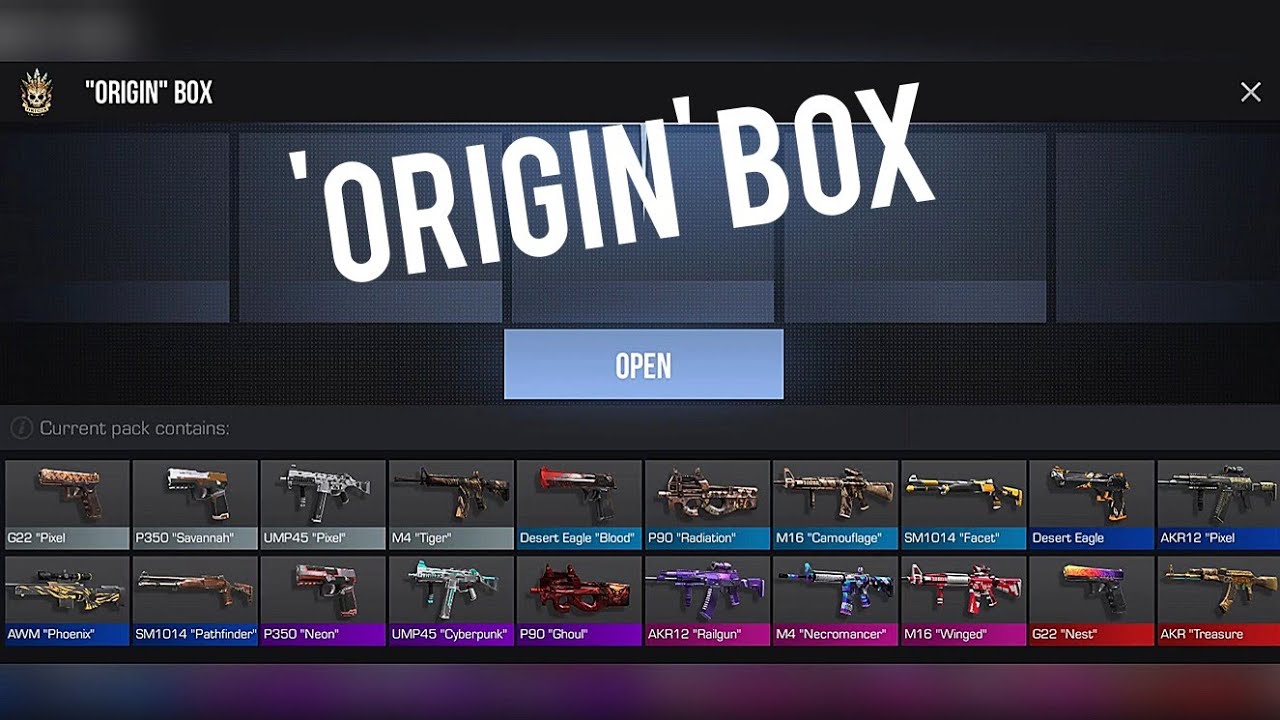 Standoff 2 | ORIGIN BOX | Открываем - YouTube