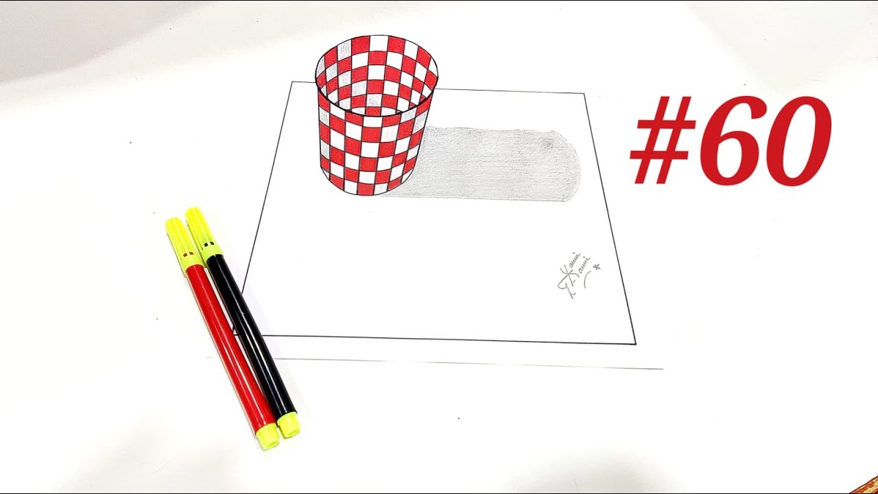 3D ILLUSION DRAWING PART 20 | #60 | Shaikh Arts | #drawing #sketch #art ...