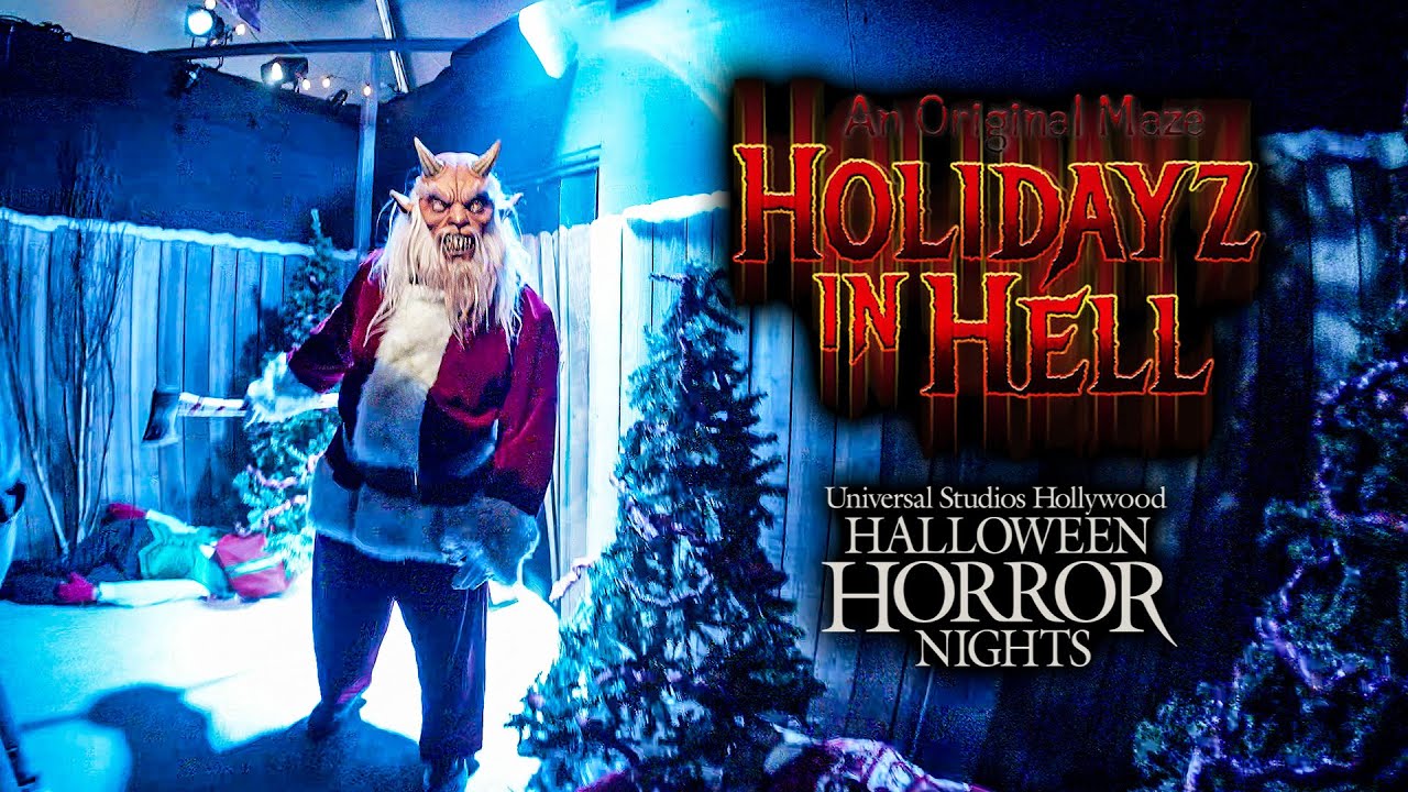 Holidayz in Hell Haunted House Halloween Horror Nights 2023 Universal ...