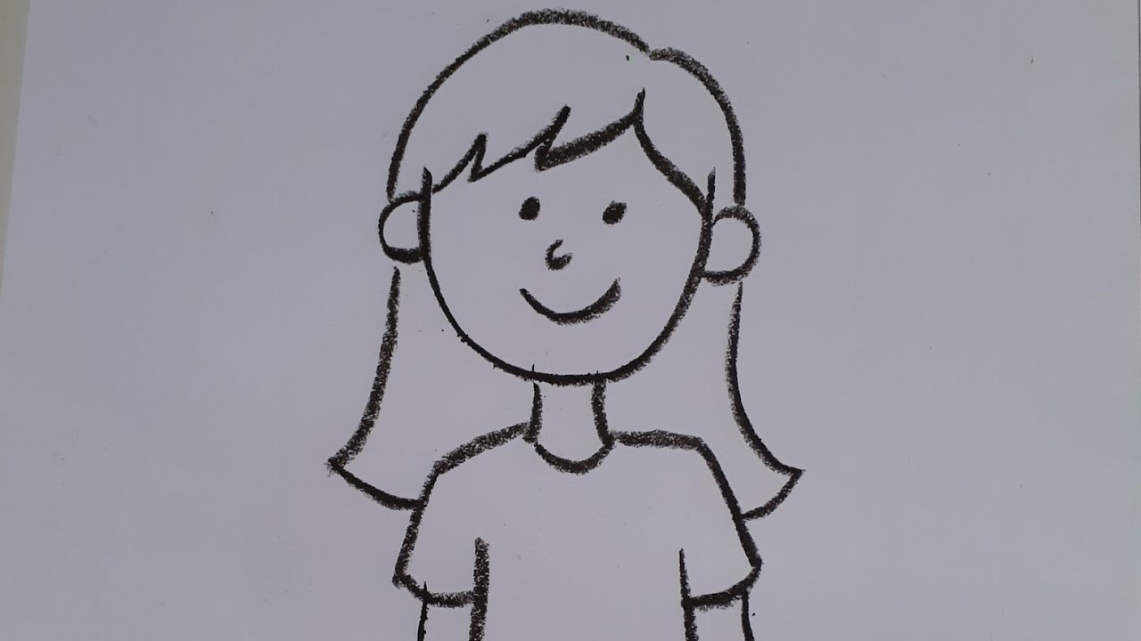 Menggambar Anak Perempuan/ Drawing a Girl - YouTube