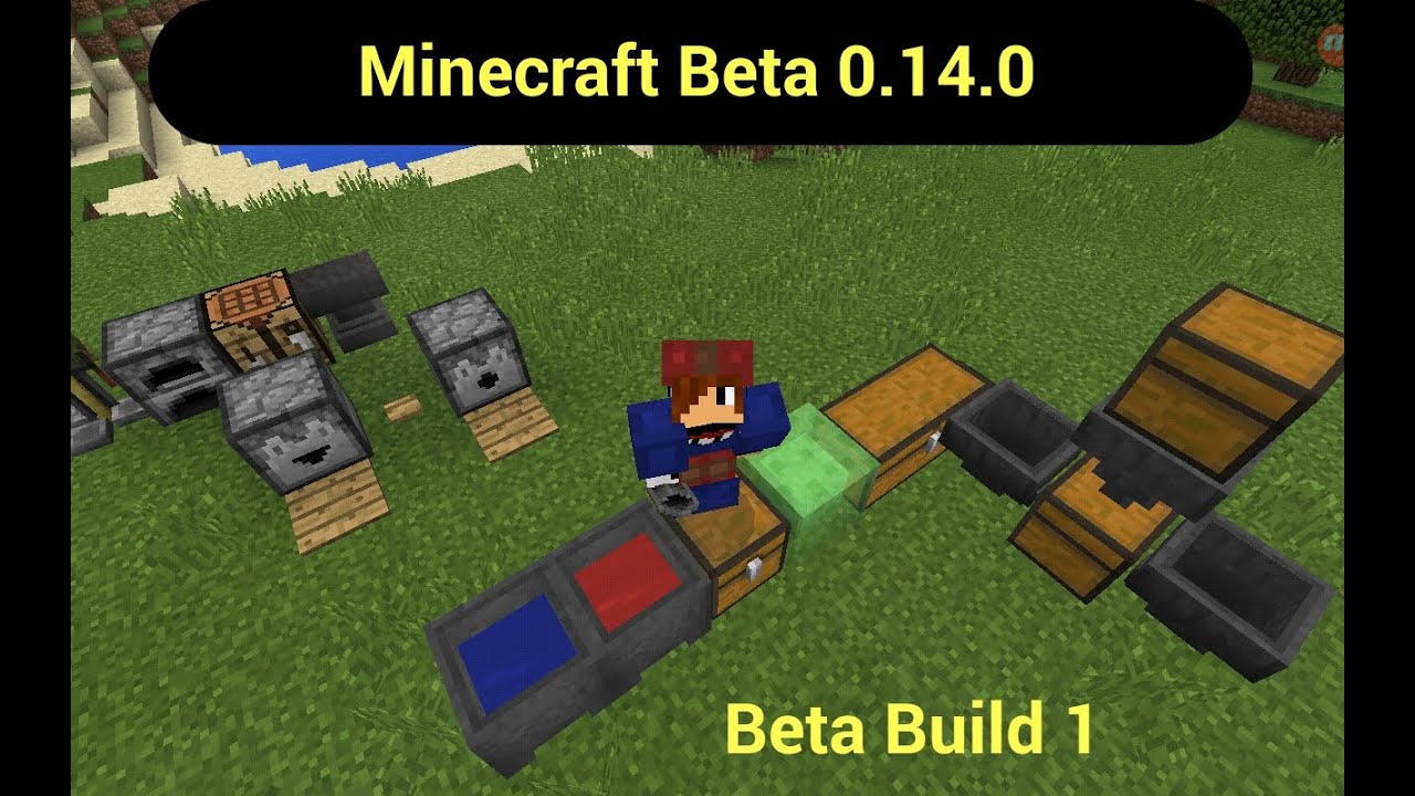 Minecraft Beta 0.14.0 Build 1 - YouTube