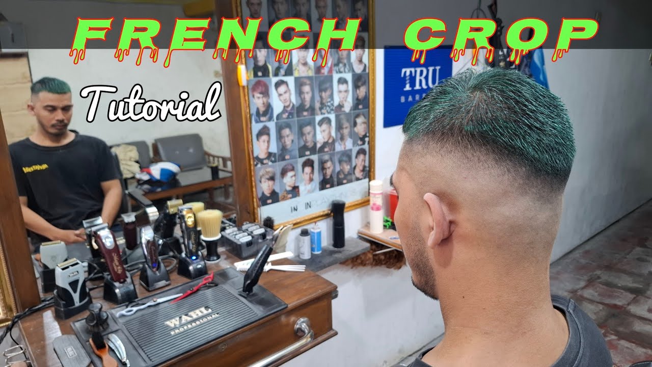 FRENCH CROP TUTORIAL, Gaya Rambut French Crop Hairstyle - YouTube