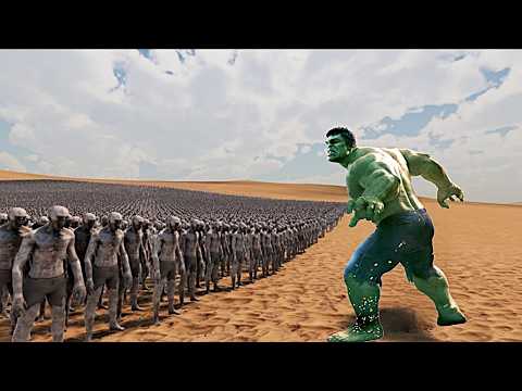 HULK vs 100,000 ZOMBIES 💥🧟‍♂️ Ultimate Battle for Survival | Full Movie Action