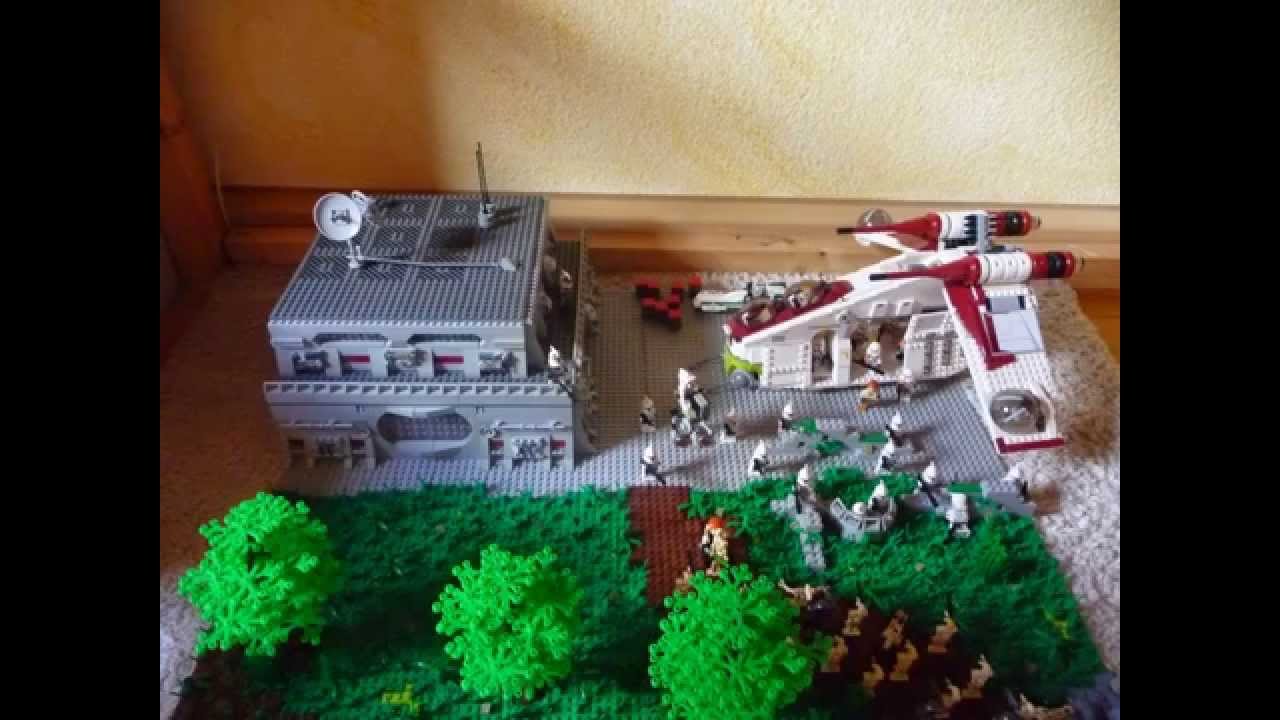 Lego Star Wars Moc Republic Base on Naboo - YouTube