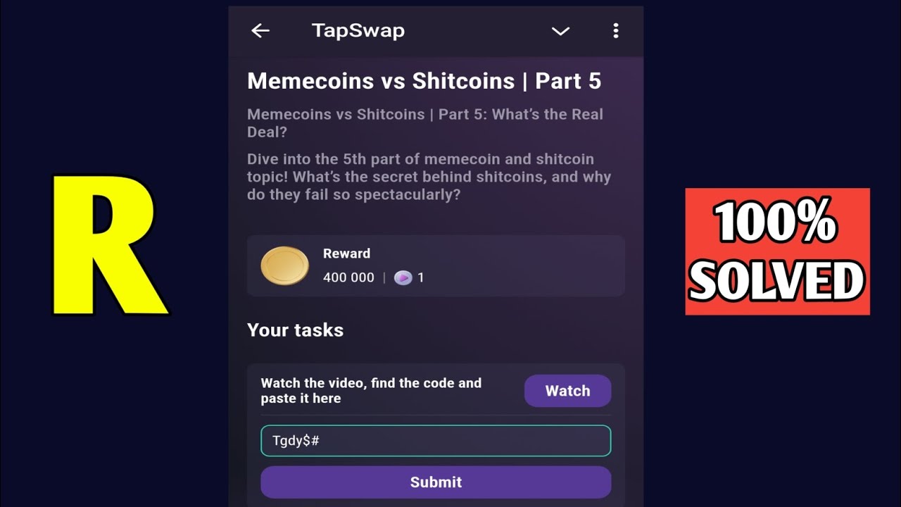 Memecoins vs Shitcoins | Part 5 | Tapswap Code | Memecoins vs Shitcoins ...
