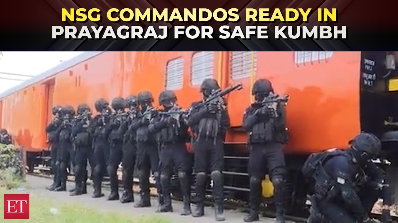 Maha Kumbh 2025: Equipped with modern weapons, NSG commandos ready in Prayagraj for safe Kumbh ...
