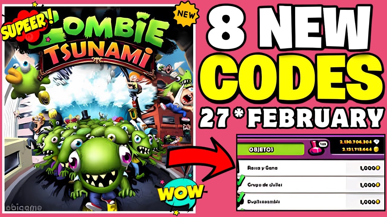 WEEKEND CODES 🎁 ZOMBIE TSUNAMI REDEEM CODES FEBRUARY 2025 -ZOMBIE ...