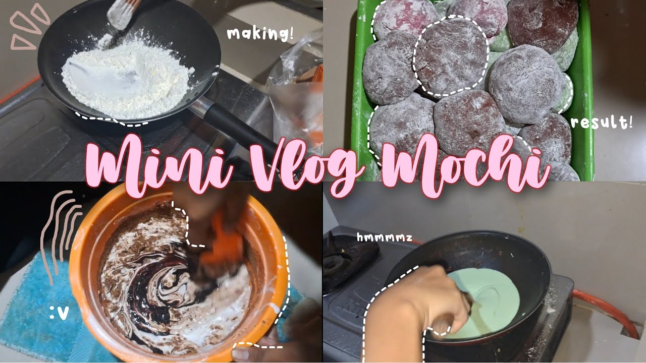 making mochi 𐙚⋆°｡⋆♡ : making, steps, result! - YouTube