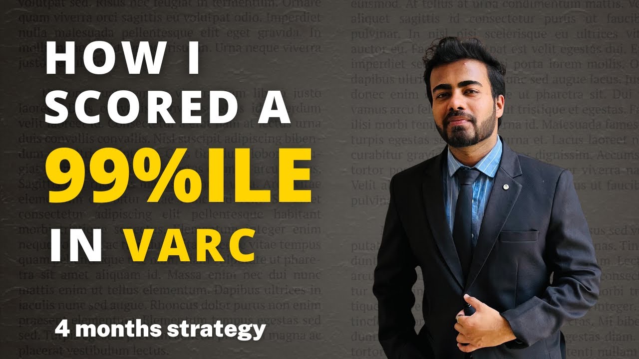 VARC Tips & Tricks for a 99%ile in 4 Months Plan | CAT 2024 - YouTube