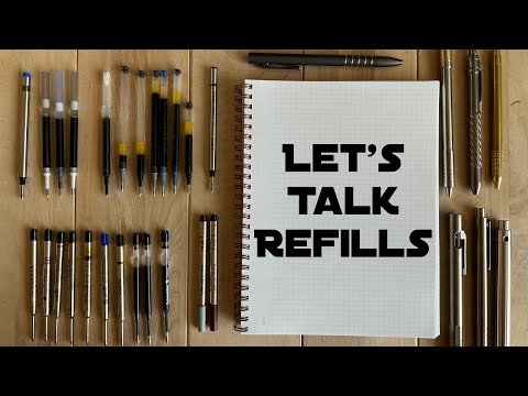 Pen Refill Overview - Pilot G2, Parker, Pentel Energel, Schmidt, OHTO, Monteverde, Schneider Gelion