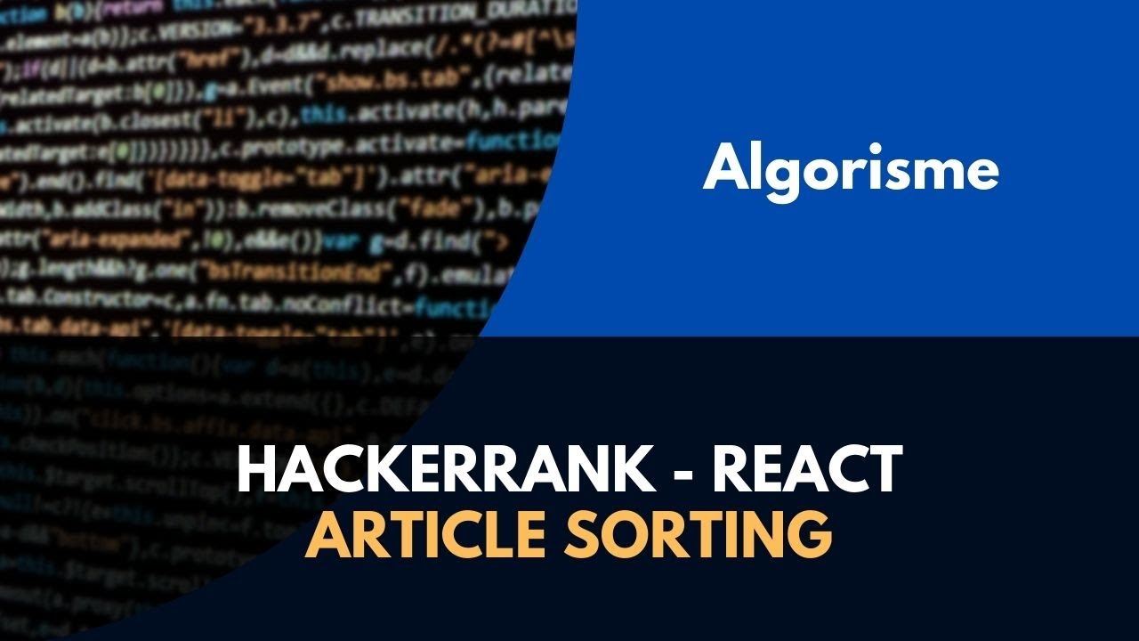 HackerRank - React - Article Sorting - YouTube