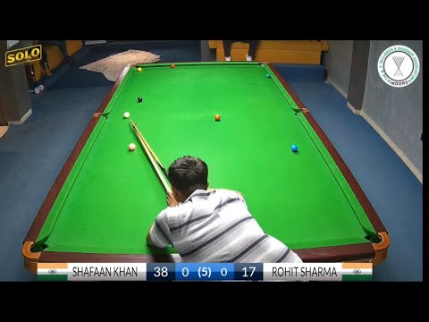 ROUND 1 | SHAFAAN KHAN VS ROHIT SHARMA | 38TH 15 RED MP STATE RANKING ...