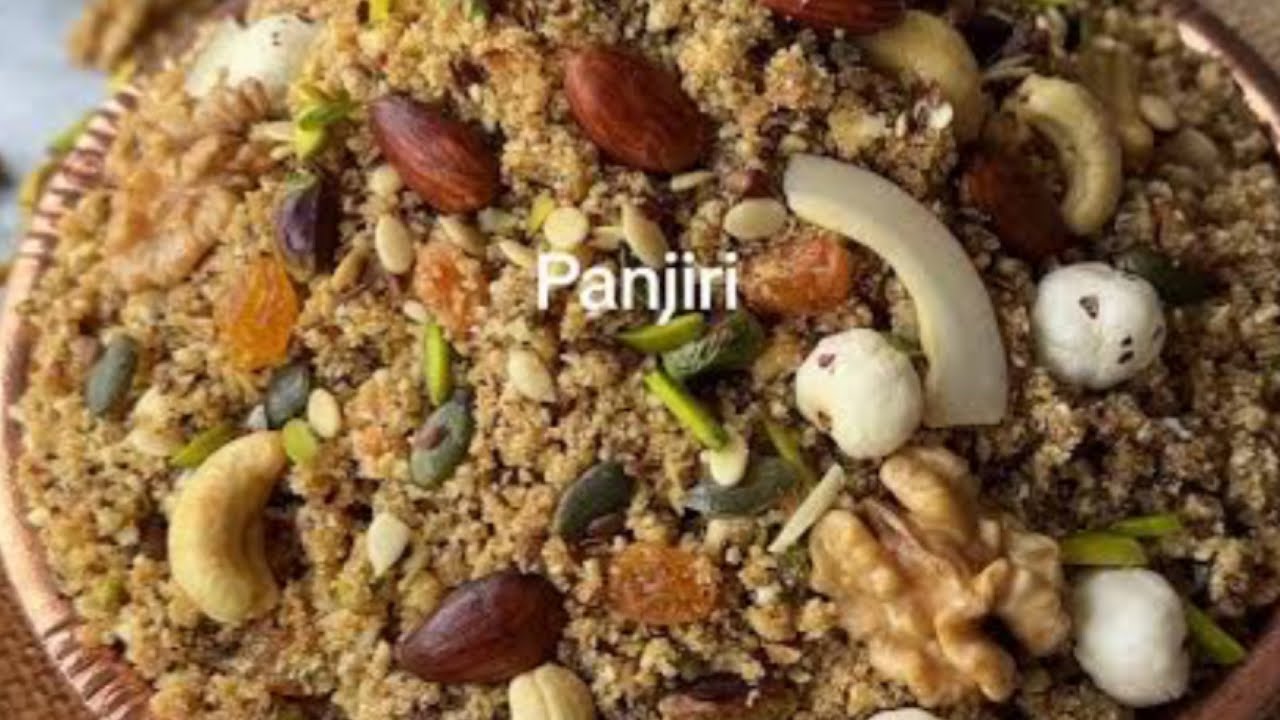 Panjeeri recipe new moms & grandparents special energy powder panjeeri ...