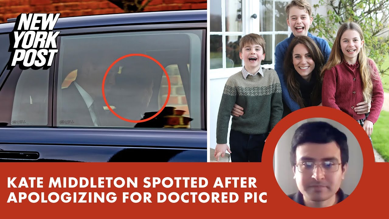 Kate Middleton spotted after apologizing for doctored picture - YouTube