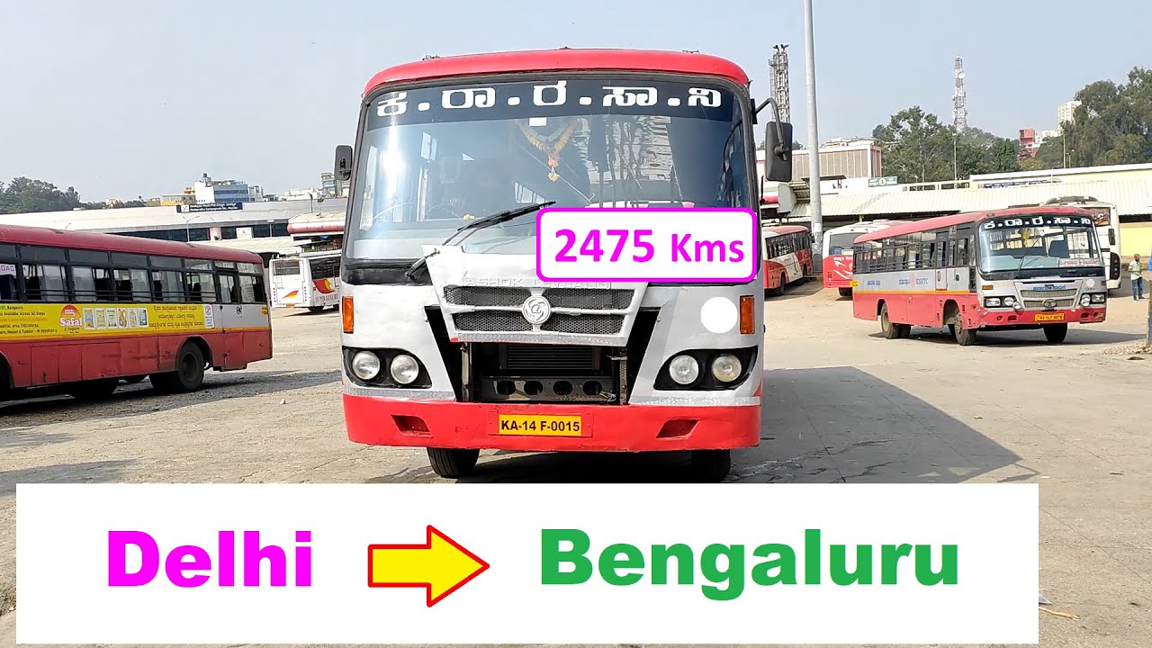 Delhi to Bengaluru .. Bus Journey - YouTube