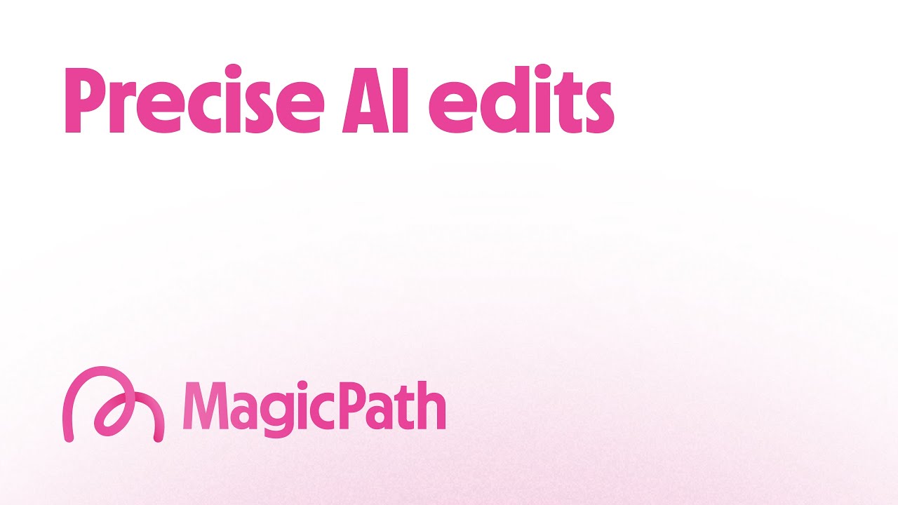 Precise AI edits in MagicPath - YouTube