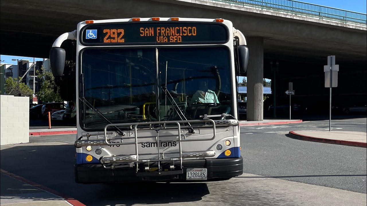 ⁴ᴷ⁶⁰ Weird Sound | SamTrans 2010 Gillig BRT 40' #473 on Route 292 - YouTube