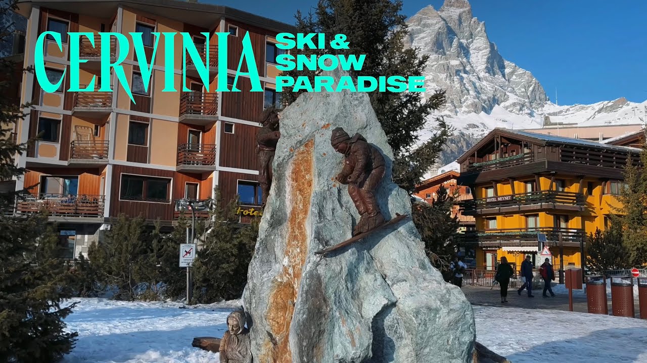 Cervinia Ski Paradise, Italy / Walking Tour - 4K - YouTube