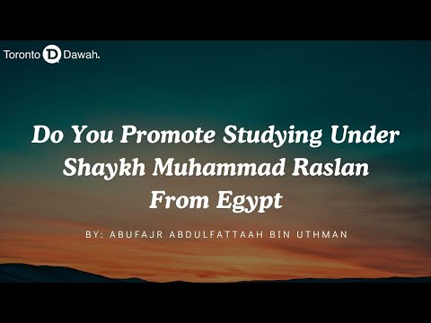 Should We Study With Shaykh Mohammed Saeed Raslan in Egypt - AbuFajr ...