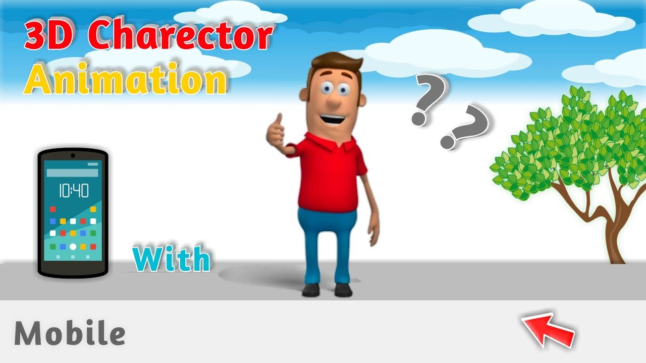 How to Make 3D Charector Animation on Mobile || Make 3D Animation ...