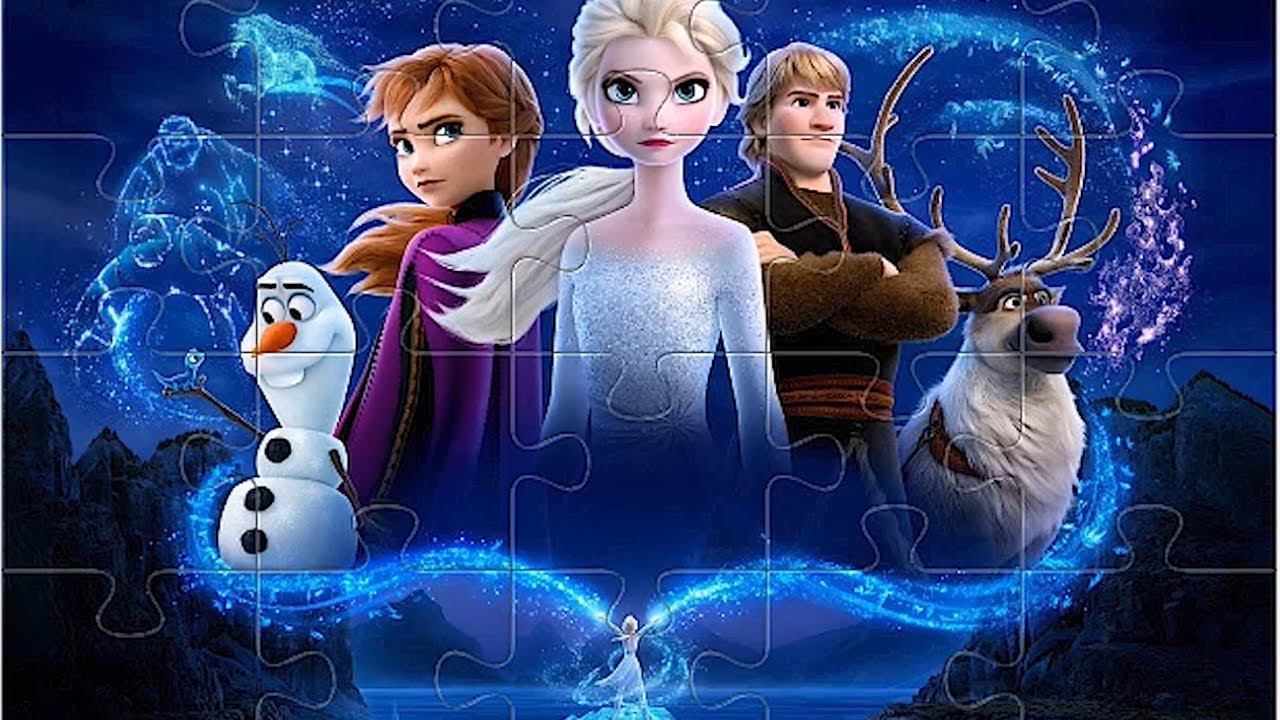 Puzzle Frozen ⛄ Anna y Elsa y sus amigos 🦌 Puzzles Para Niños - YouTube
